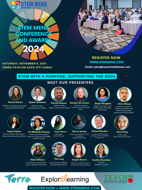 #NEWS: STEM MENA Conference and Awards 2024 Set to Take Place at Expo City Dubai - Teach Middle ...