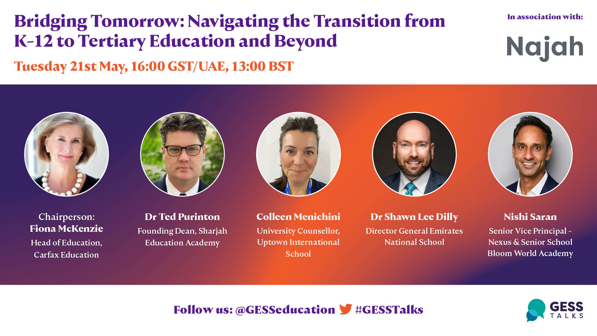 GESS Talks Webinar 26: Bridging Tomorrow: Navigating the Transition from K-12 to Tertiary ...