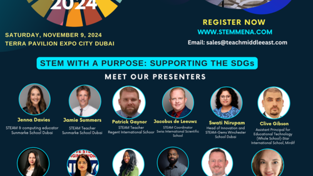 #NEWS: STEM MENA Conference and Awards 2024 Set to Take Place at Expo City Dubai - Teach Middle ...