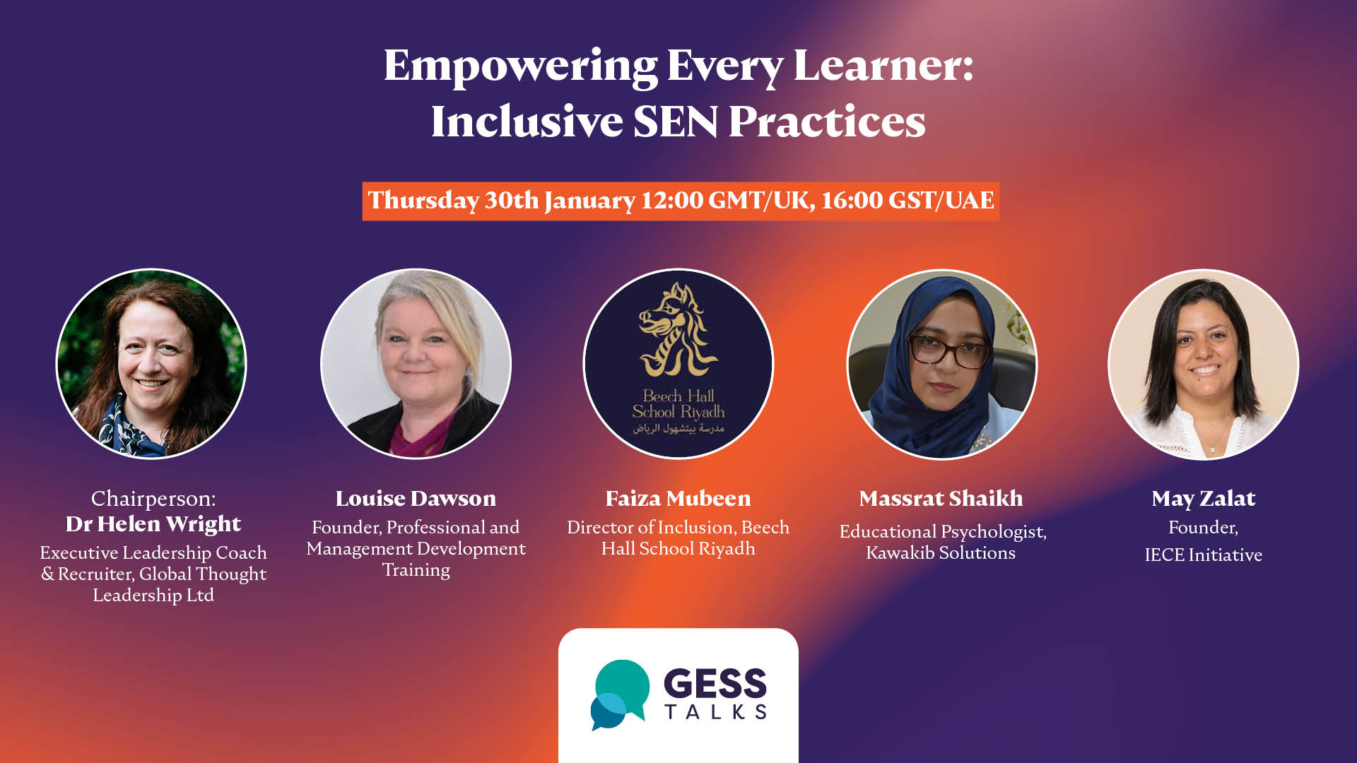 GESS Talks Webinar 33 - The Future of Inclusion: Supporting Every ...